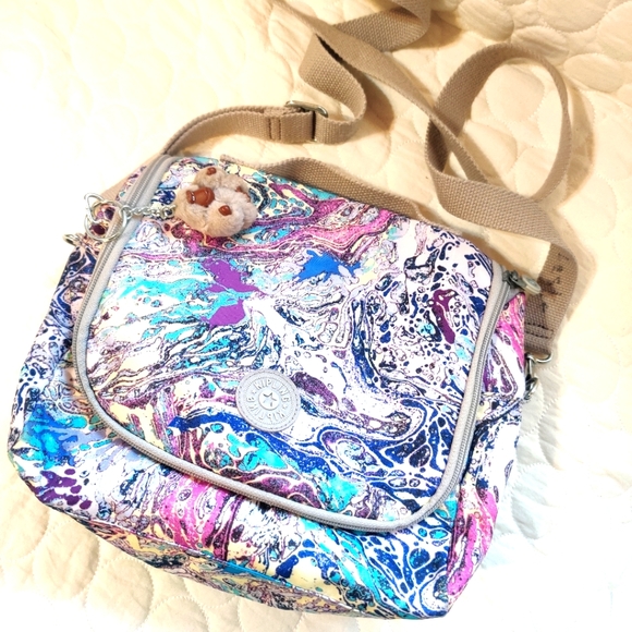 Kipling | Bags | Kipling Kichirou Lunchbag Cross Body Marble Multi ...